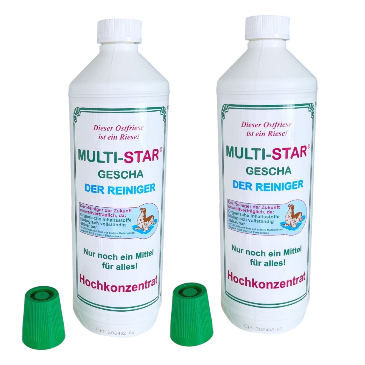 Multi-Star GESCHA Doppelpack (2L) – Multi-Star Reinigungsmittel - Das Original vom Hersteller
